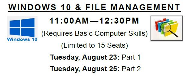Windows 10 & File Management (In-Person) - Broward County Library